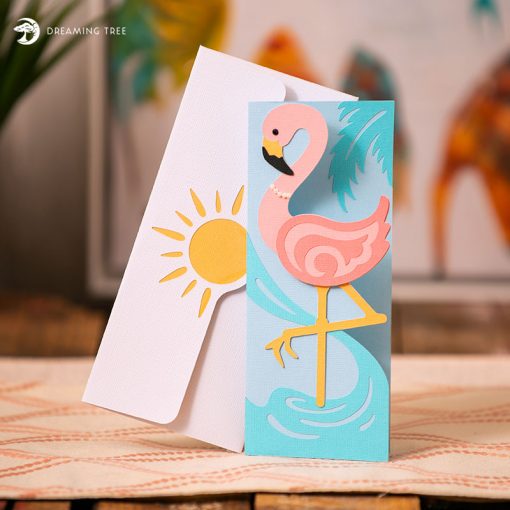 Dreaming Tree: Flamingo Card Freebie • Lydia Watts