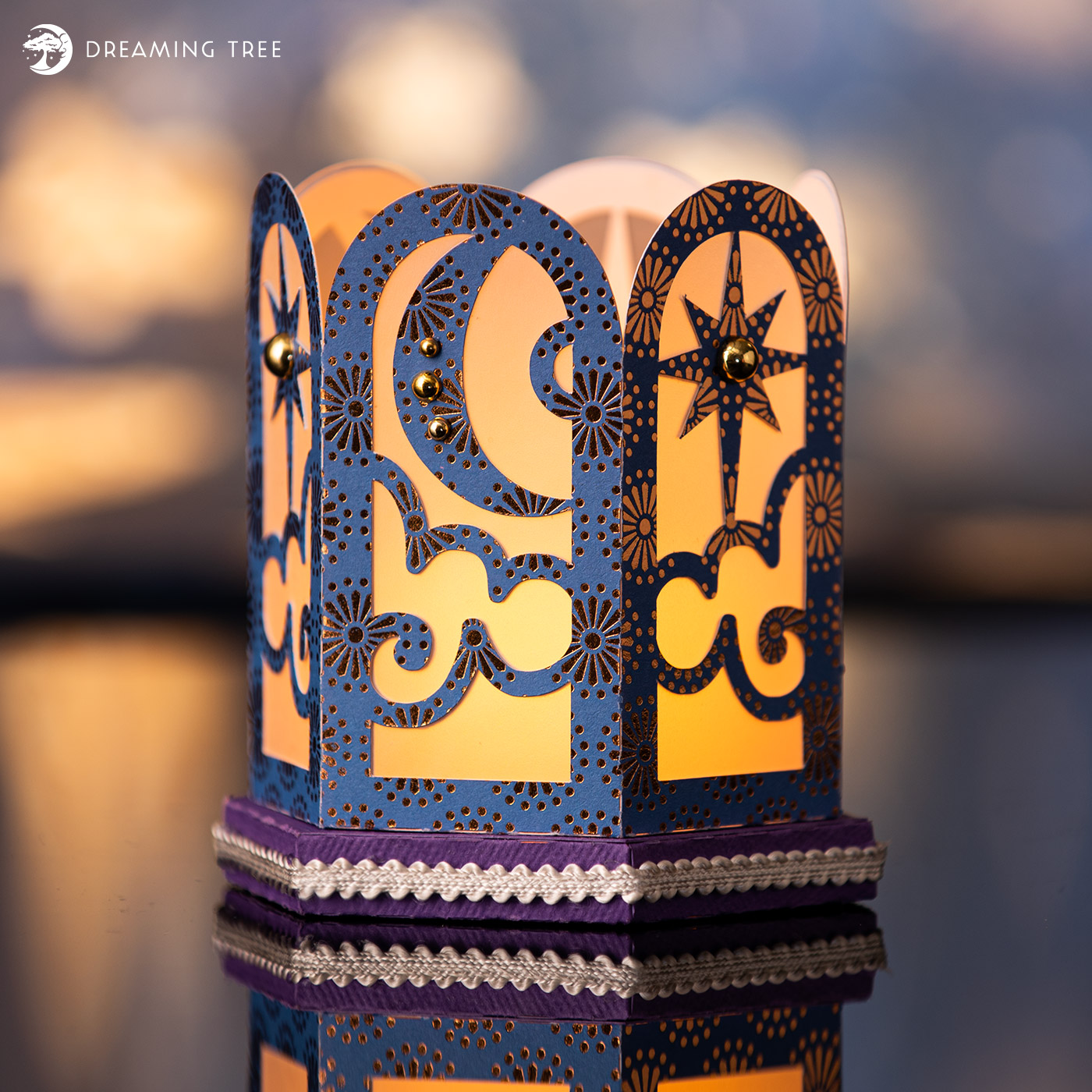 Dreaming Tree Starry Night Tea Light Freebie • Lydia Watts