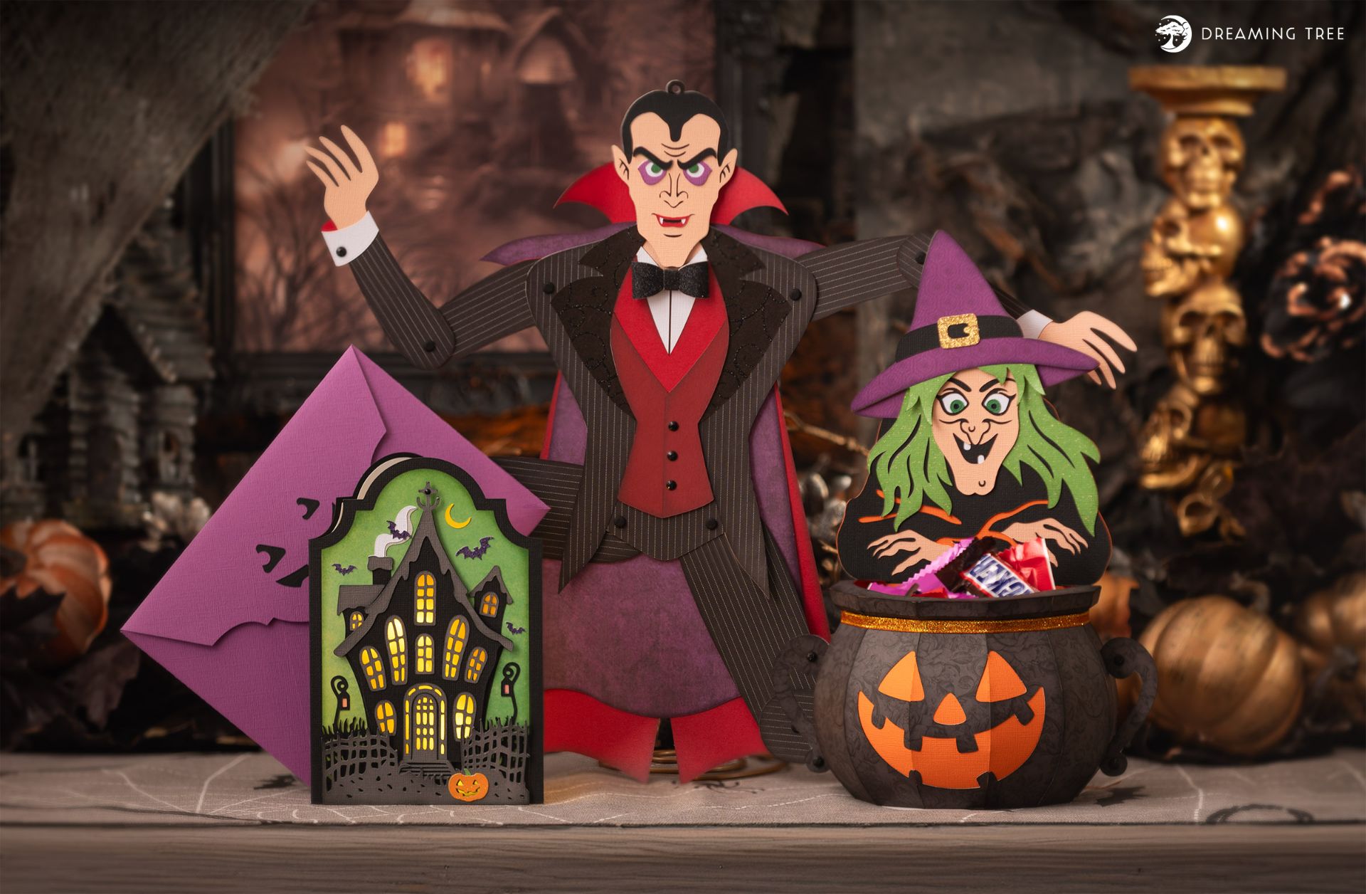 Dreaming Tree Ghoulish Gatherings SVG Bundle • Lydia Watts